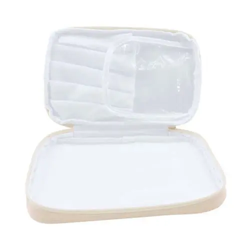 IMPRESSIONS VANITY CO. Valencia Double-layer Quilted Faux Leather Makeup Bag