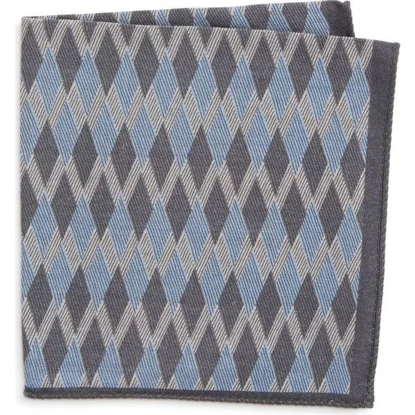 Eton Silk Pocket Square - Dark Grey