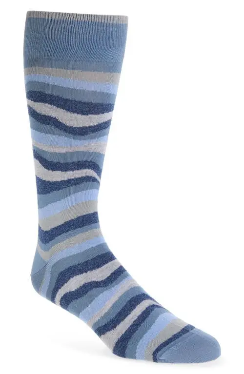 Bugatchi Mercerized Crew Socks - Cobalt