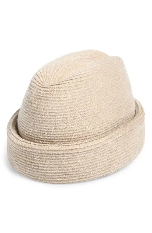 GIGI BURRIS MILLINERY Sharina Chenille Cap - Alabaster