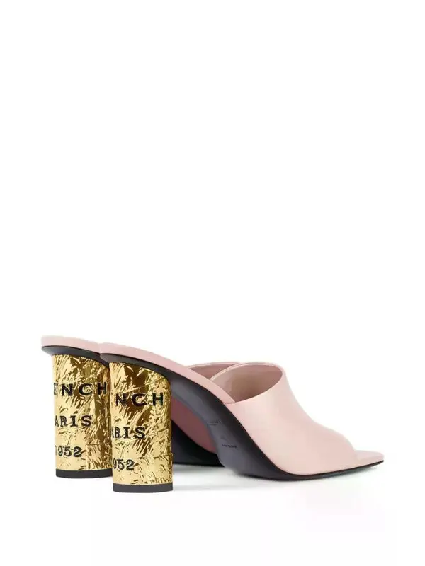Givenchy Tape Heeled Mules In Leather