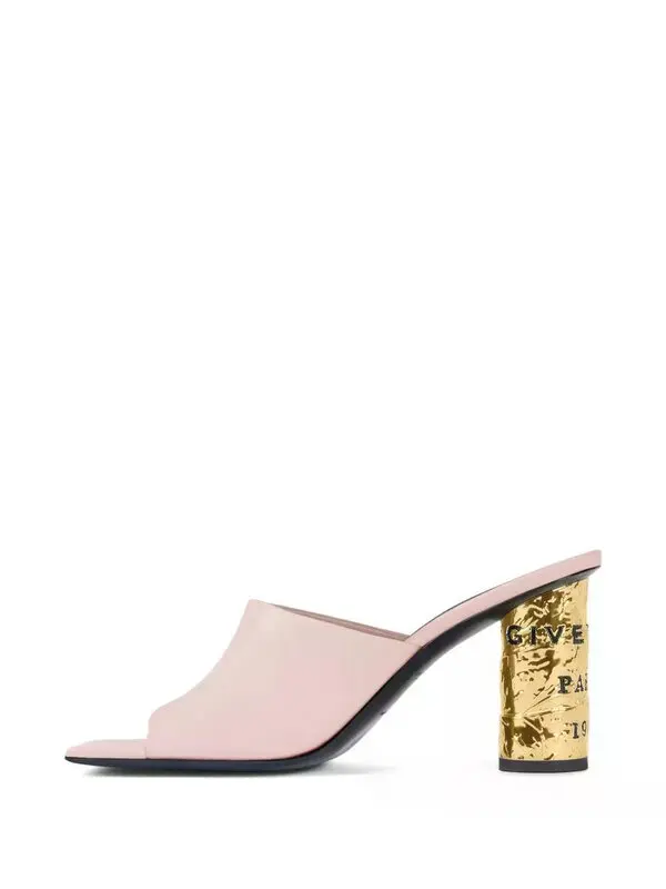 Givenchy Tape Heeled Mules In Leather