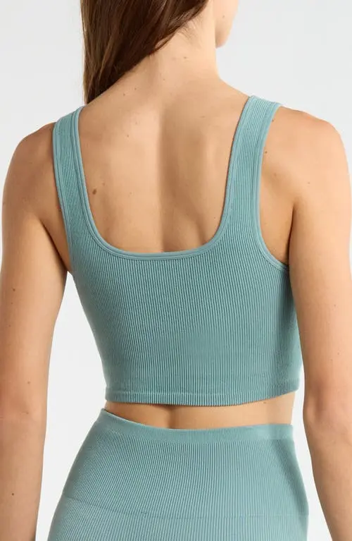 Lunya Seamless Modal Flow Cropped Tank - Musing Moss