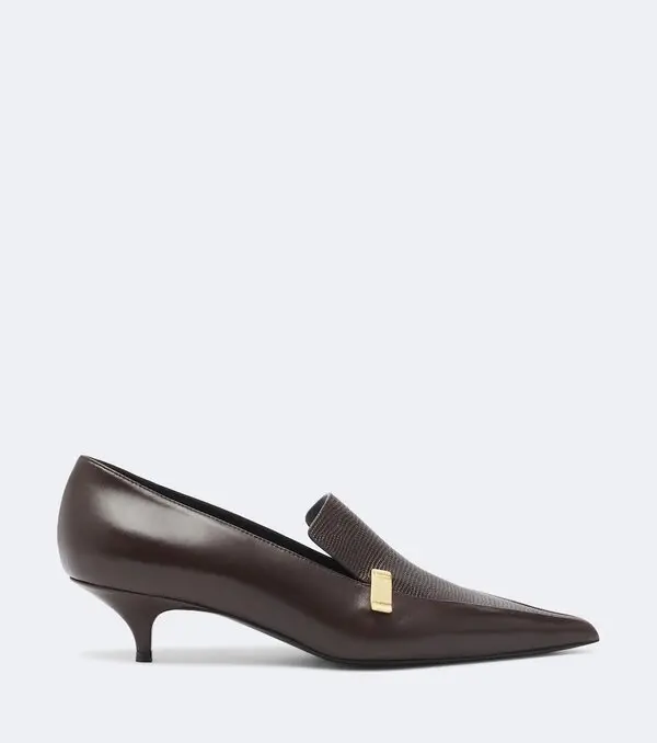 Proenza Schouler Slash Leather Loafer Pumps