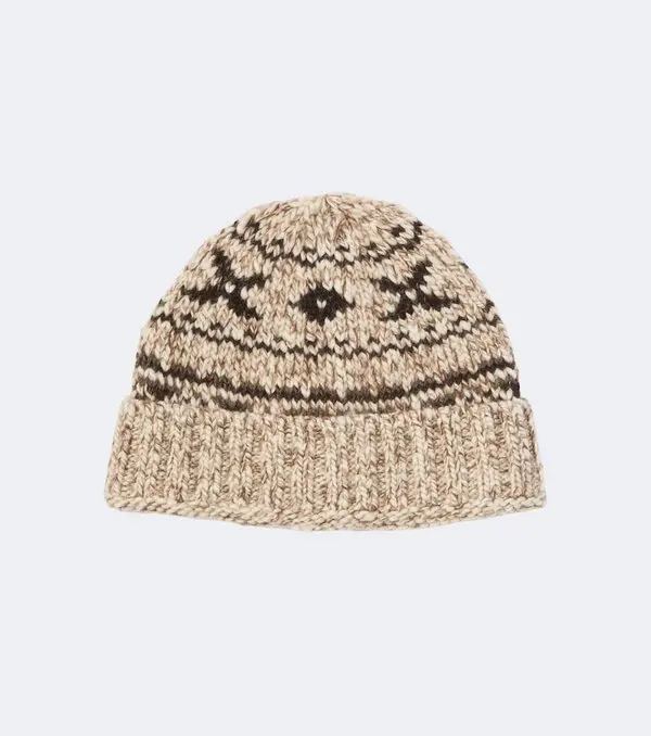 Ralph Lauren Wool And Cotton-blend Beanie - Brown