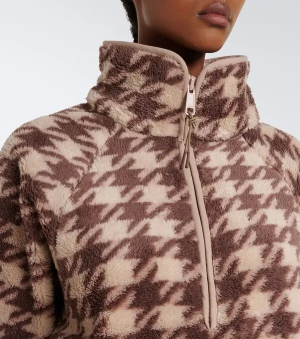 The Upside Palacio Harlow Houndstooth Fleece Sweater