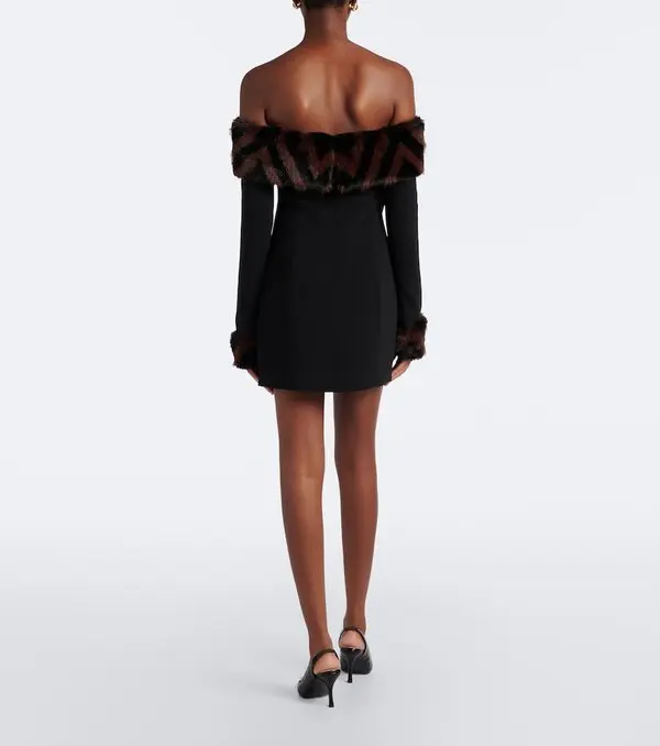 Retrofete Elspeth Off-shoulder Minidress