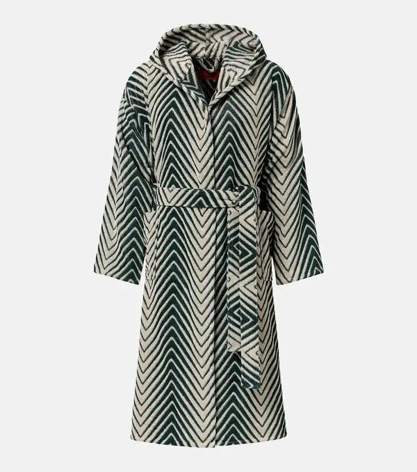 Missoni Ziggy Cotton Terry Bathrobe - Green