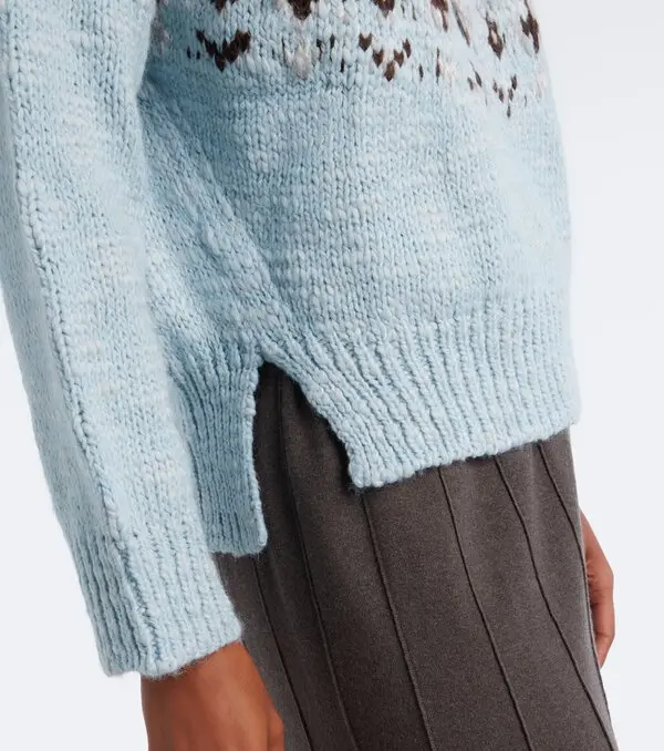 Proenza Schouler Lizzy Fair Isle Sweater - Blue