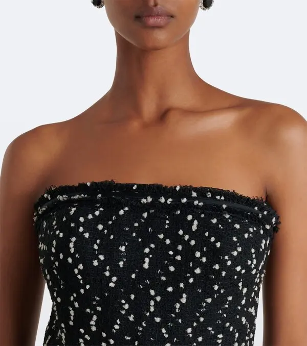 Elie Saab Tweed Cocktail Dress