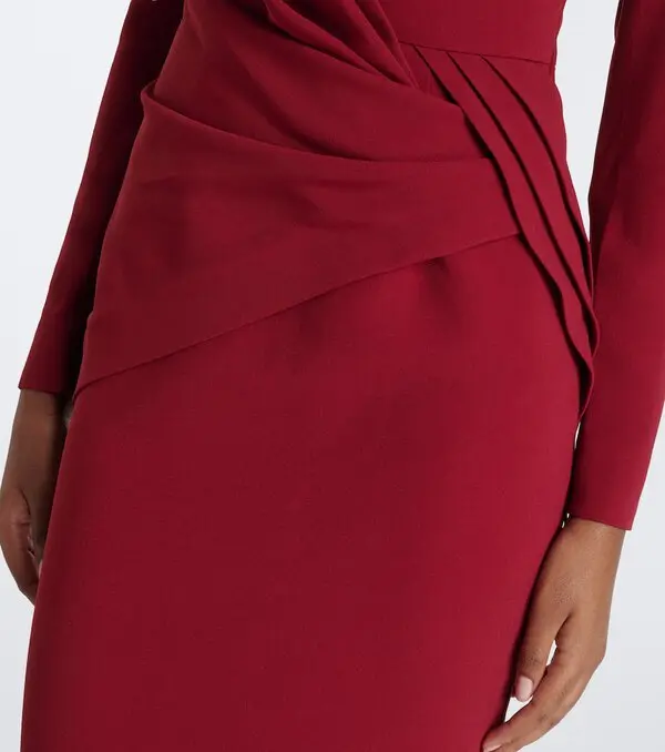 Elie Saab Draped Cady Gown