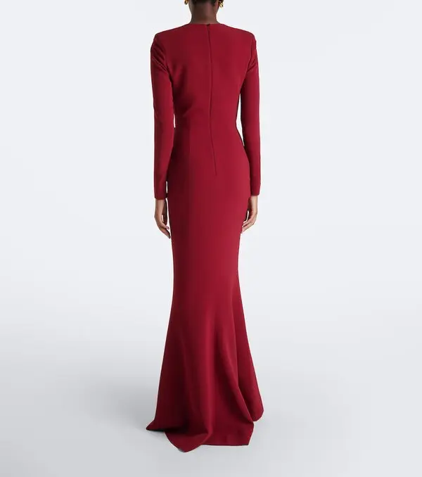 Elie Saab Draped Cady Gown