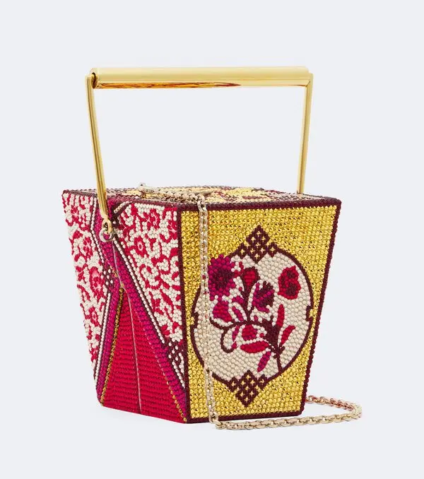 Judith Leiber Take Out Box Embellished Clutch