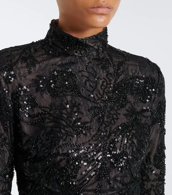 THE NEW ARRIVALS ILKYAZ OZEL Catroux Sequined Top