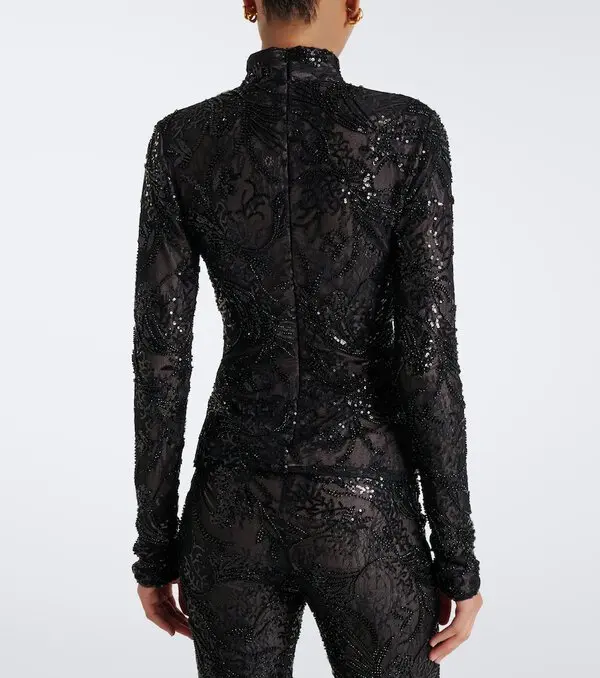 THE NEW ARRIVALS ILKYAZ OZEL Catroux Sequined Top