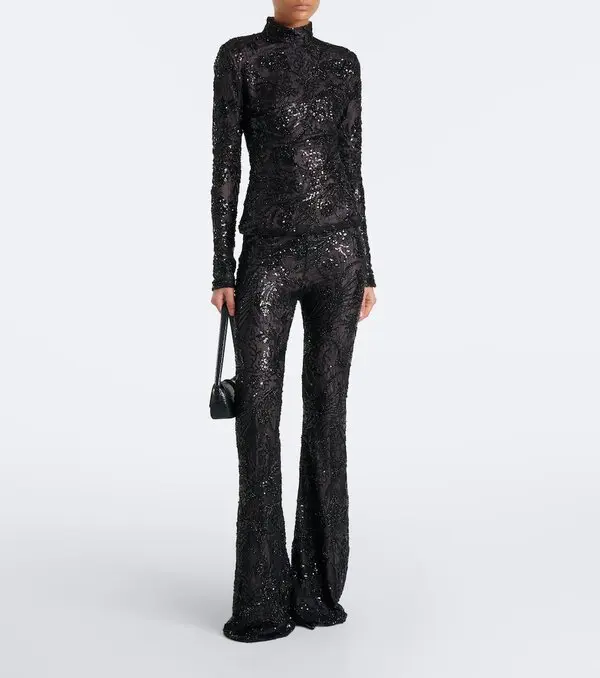 THE NEW ARRIVALS ILKYAZ OZEL Catroux Sequined Top