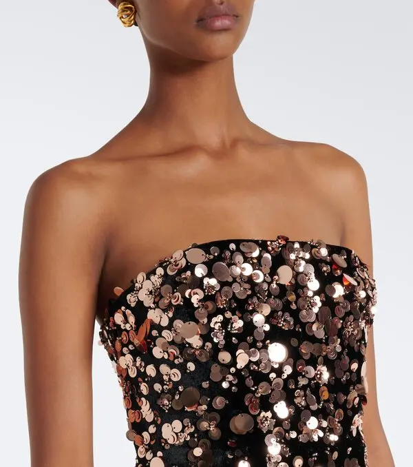 THE NEW ARRIVALS ILKYAZ OZEL Nara Sequined Cocktail Dress