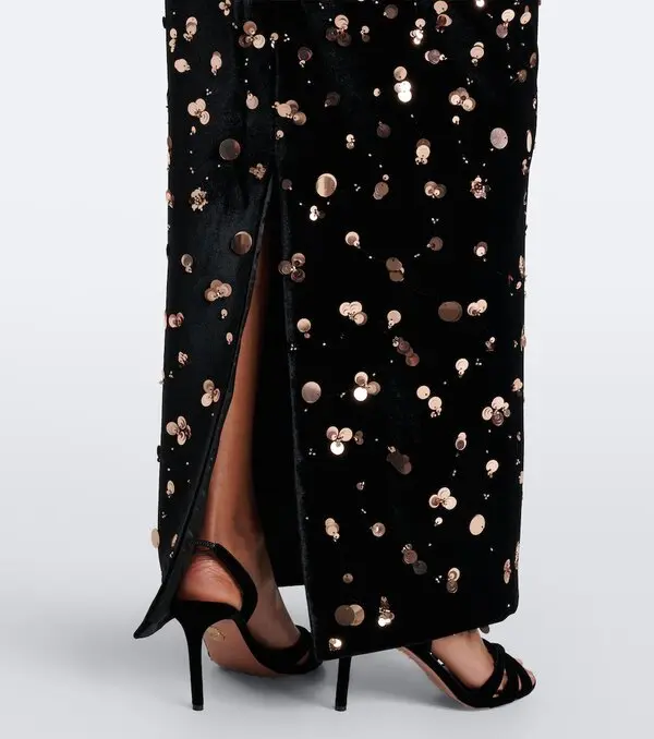 THE NEW ARRIVALS ILKYAZ OZEL Nara Sequined Cocktail Dress