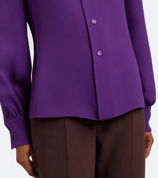 Valentino Garavani Cady Couture Tie-neck Blouse