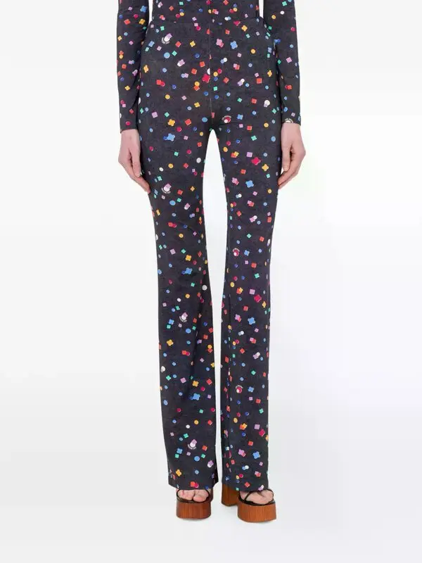Moschino Printed Technical Jersey Pants