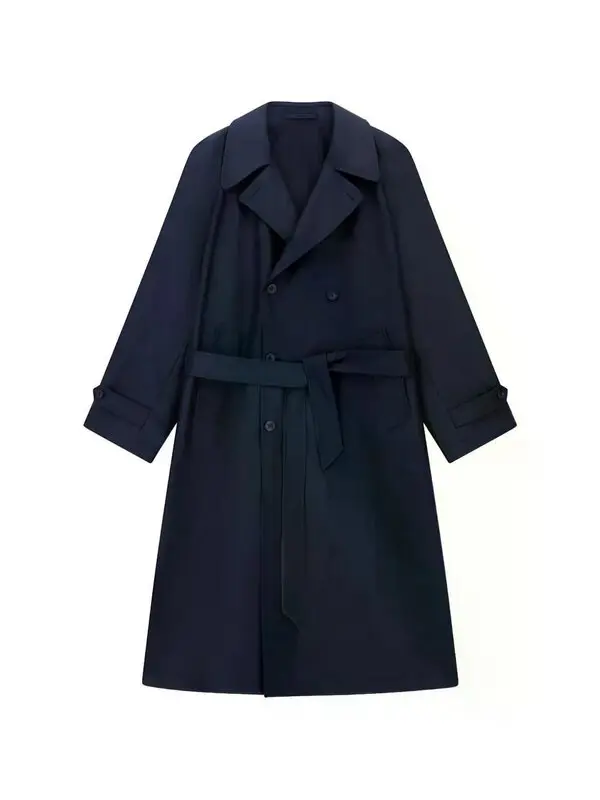 Giorgio Armani Double-breasted Belted Trench Coat