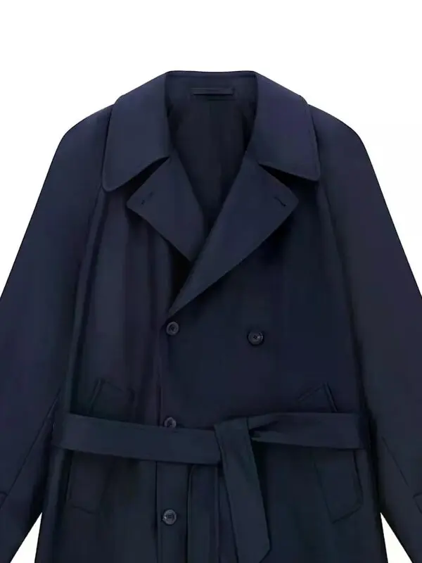 Giorgio Armani Double-breasted Belted Trench Coat