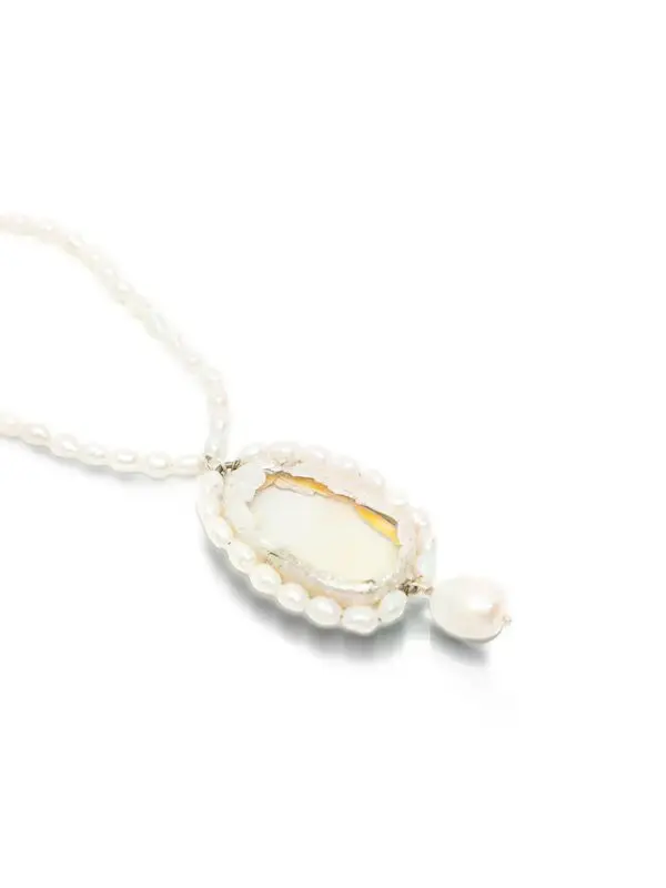 ATELIER INSCRIRE Eleonor Pearl-embellished Necklace