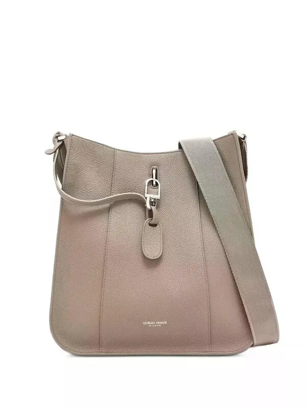 Giorgio Armani Grained Leather Shoulder Bag