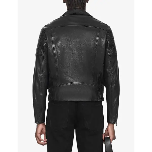 ALLSAINTS Reed Asymmetric-zip Leather Jacket