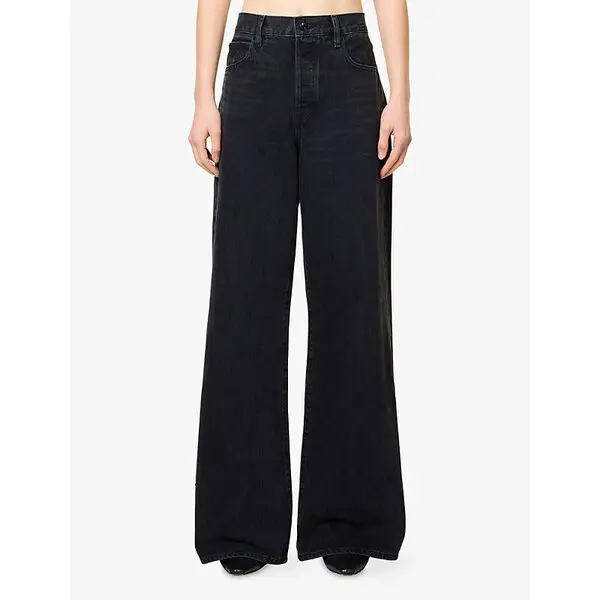 FRAME The Loose Wide-leg Low-rise Denim Jeans