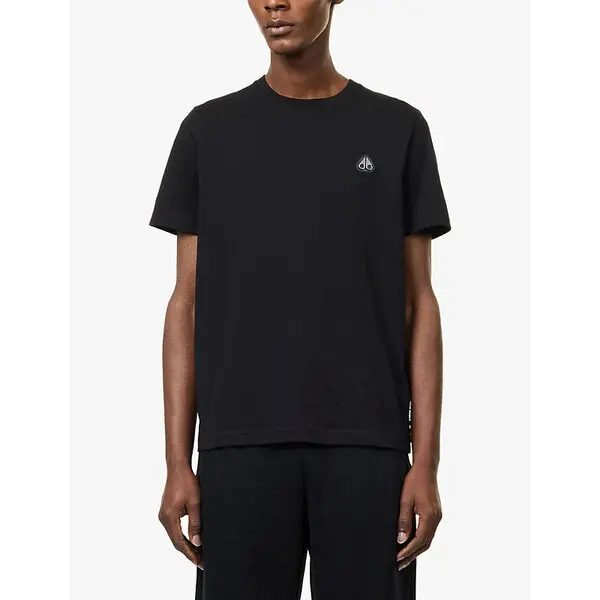 Moose Knuckles Crescent Plaque Cotton T-shirt