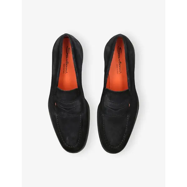 Santoni Easy Suede Loafers