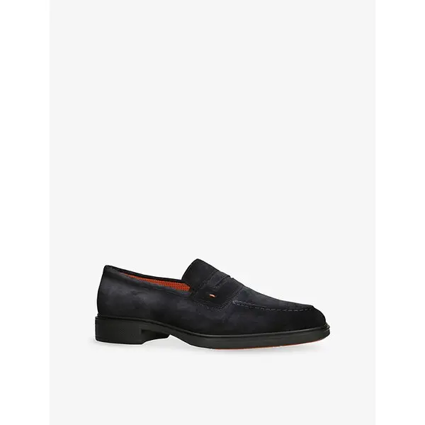 Santoni Easy Suede Loafers