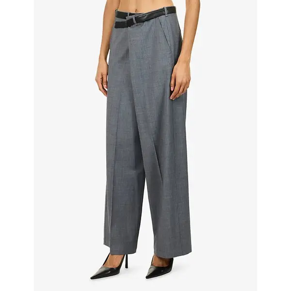 DARKPARK Gaia Wide-leg Wool Blend Trousers