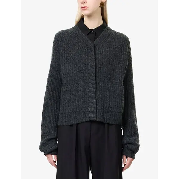 Le Kasha Snap-button Brushed Cashmere Cardigan