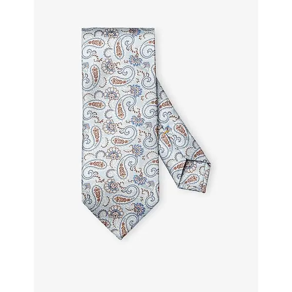 Eton Paisley-print Silk Tie