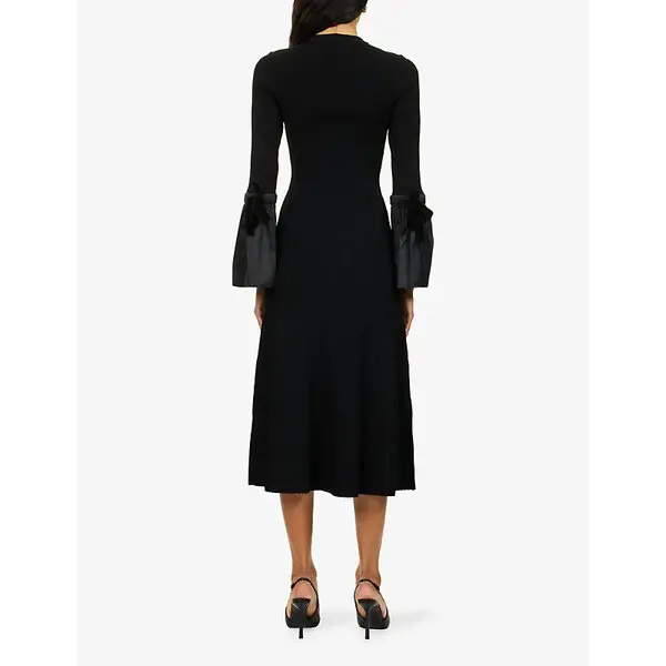 Simkhai Maelle Ribbed Knitted Midi Dress