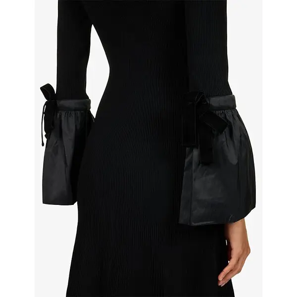 Simkhai Maelle Ribbed Knitted Midi Dress