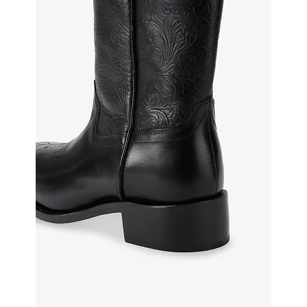 Kurt Geiger Phoenix Leather Western Boots
