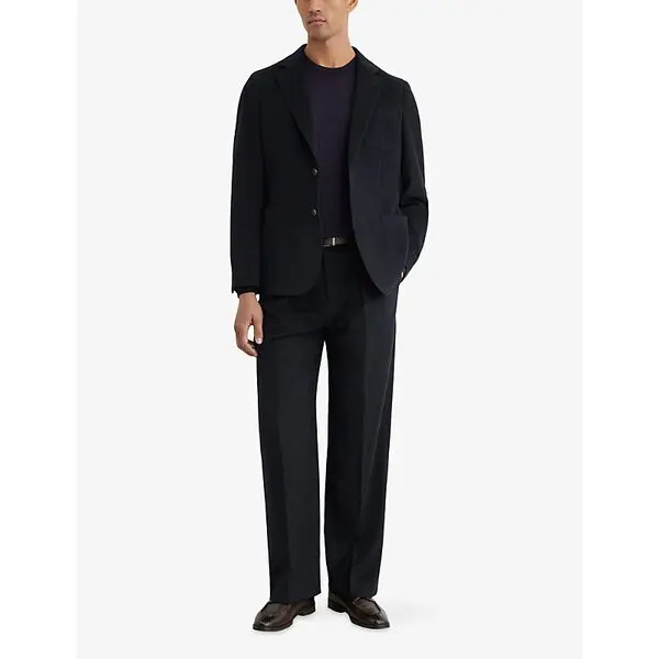 REISS Collin Single-breasted Wool-blend Blazer