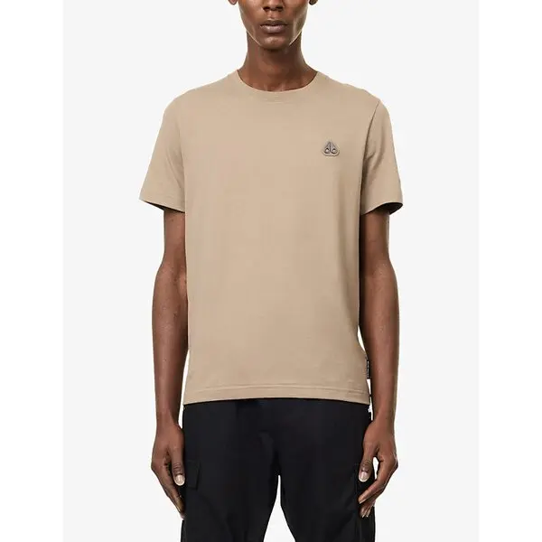 Moose Knuckles Crescent Plaque Cotton T-shirt
