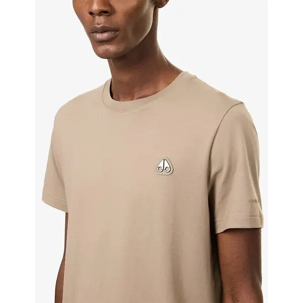 Moose Knuckles Crescent Plaque Cotton T-shirt