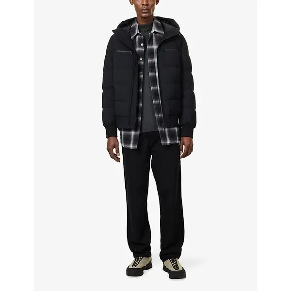 Moose Knuckles Soho Hooded Shell-down Bomber Jacket