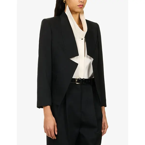 Givenchy Tailored Reverse-lapel Wool Jacket