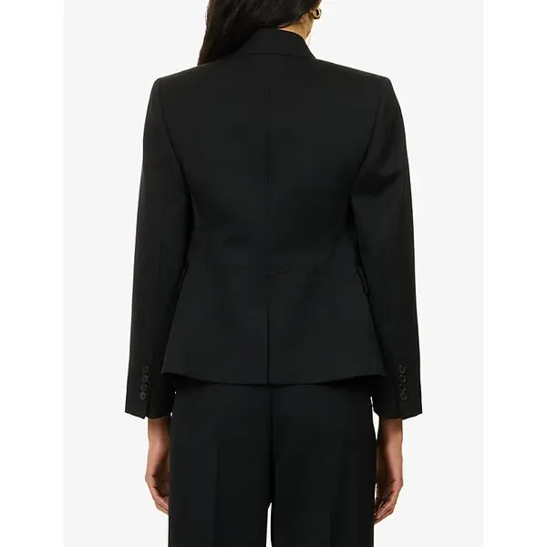 Givenchy Tailored Reverse-lapel Wool Jacket