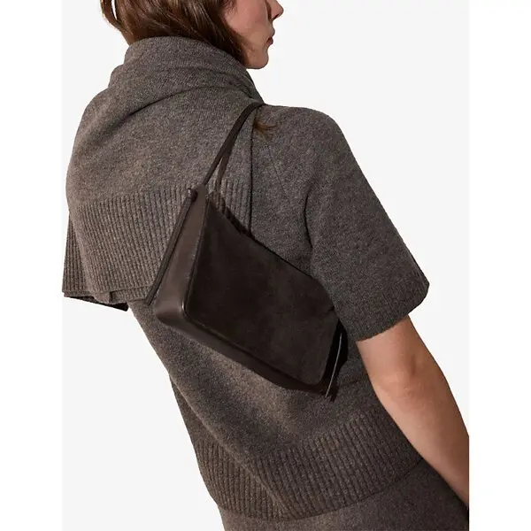 Whistles Knot Suede Shoulder Bag