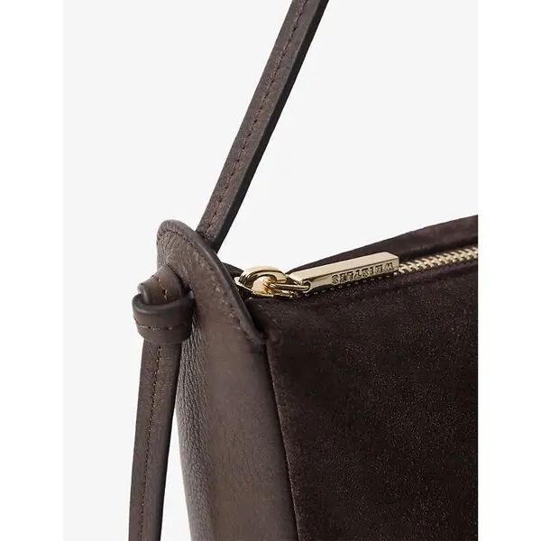 Whistles Knot Suede Shoulder Bag