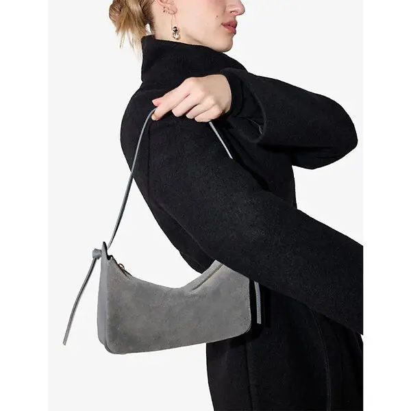 Whistles Knot Suede Shoulder Bag
