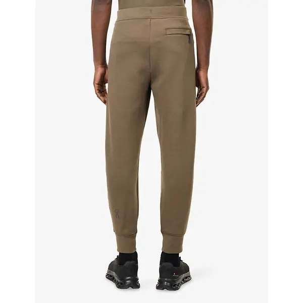 On Focus Tech Straight-leg Cott-jersey Jogging Bottoms