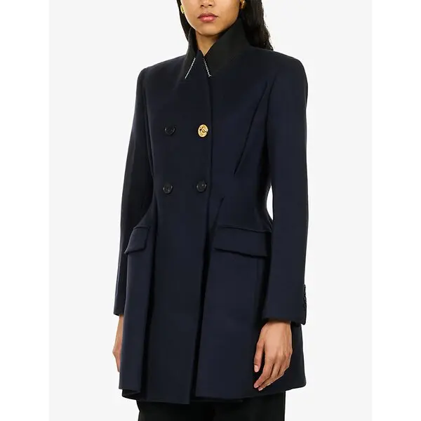 Givenchy Double-breasted Pinched Wool-cashmere Blend Coat